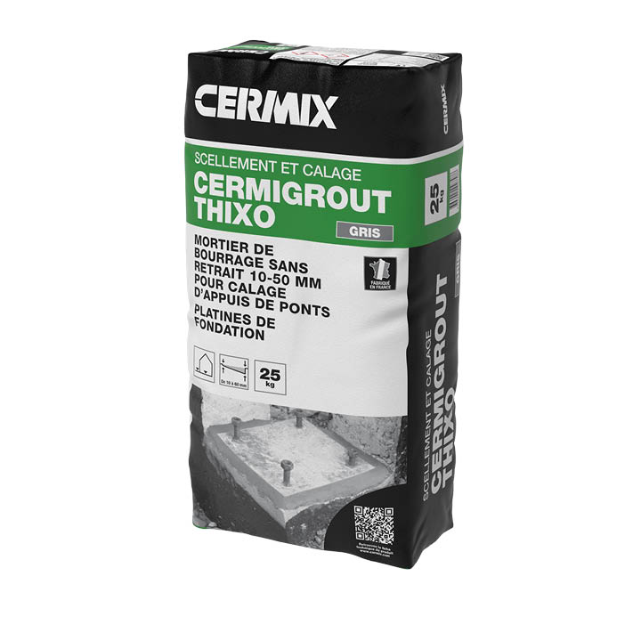 CERMIGROUT THIXO - Mortier de bourrage sans retrait 10 à 50 mm - Cermix ...