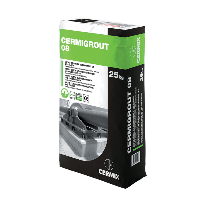 CERMIGROUT 08 - Micro-concrete for sealing and shimming from 50 mm ...