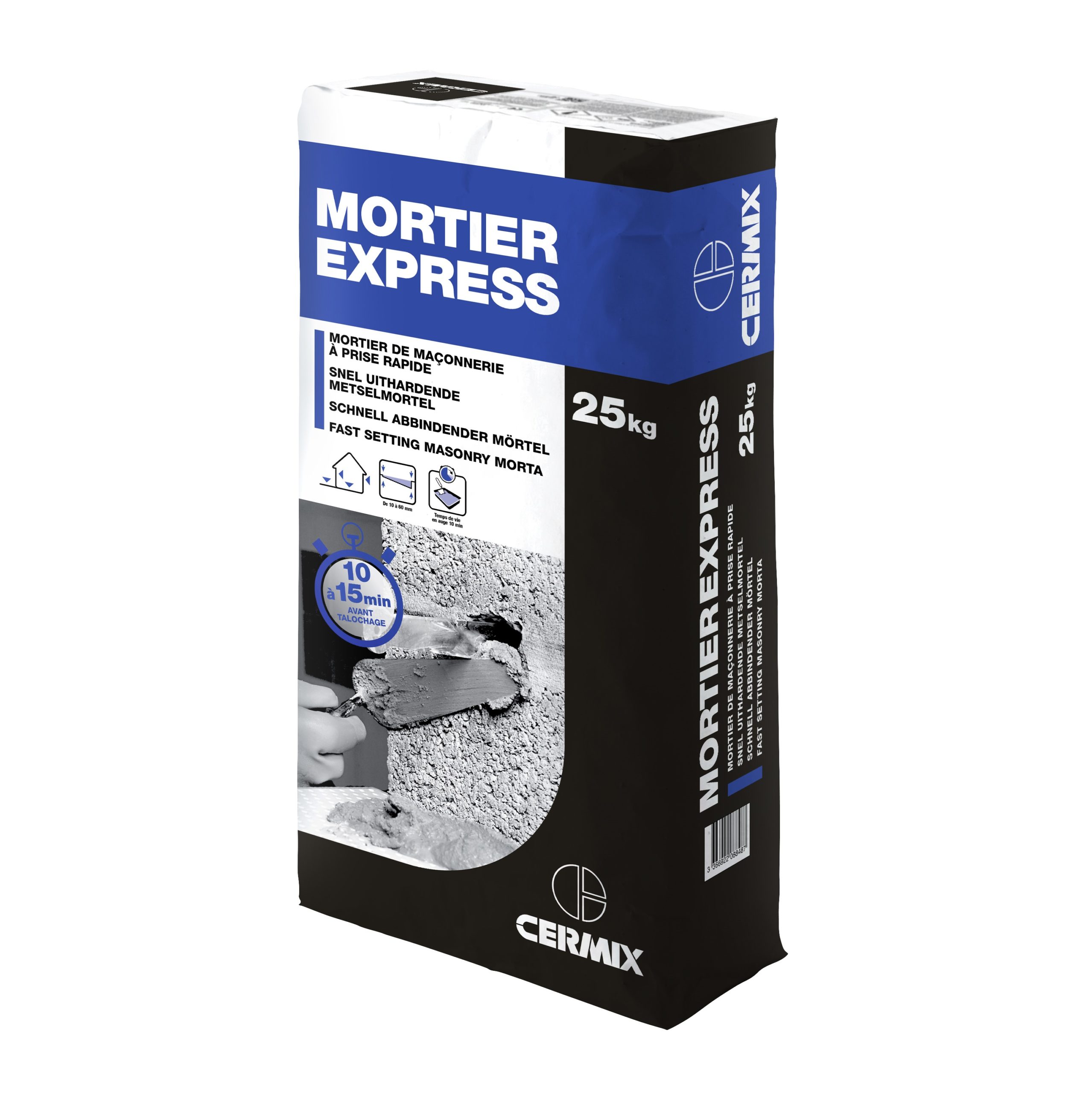 MORTIER EXPRESS - Mortier de maçonnerie à prise rapide - Cermix France