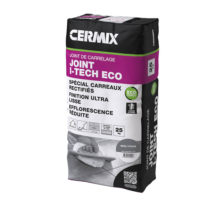 JOINT i-TECH ECO - Mortier de joint coloré de 1 à 10 mm - Cermix France